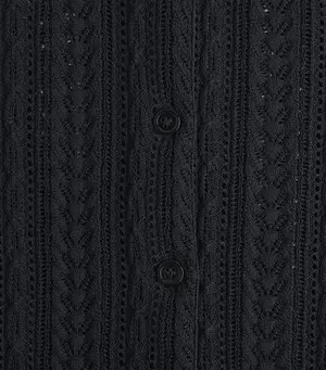 ANINE BING Open-knit Moni Cardigan