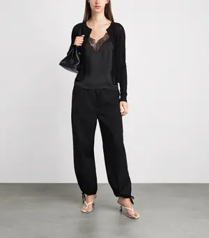 ANINE BING Silk-blend Mael Cami Top