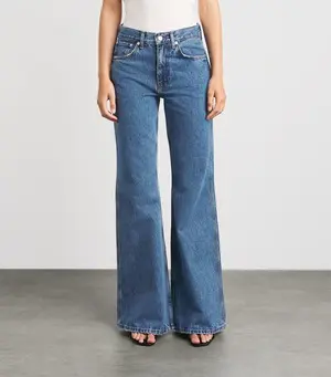 ANINE BING Wyatt High-rise Flared Jeans