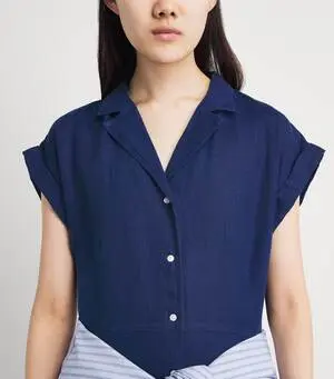 Polo Ralph Lauren Linen Shirt Dress - Blue