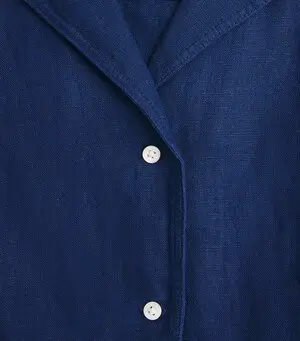 Polo Ralph Lauren Linen Shirt Dress - Blue