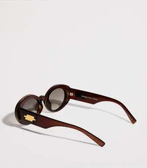 Le Specs Nouveau Vie Oval Sunglasses