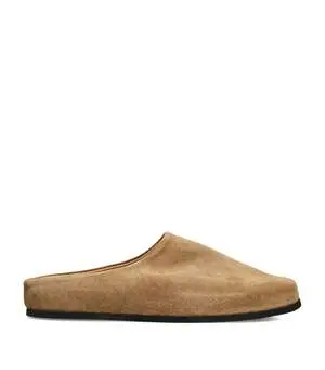 Dear Frances Suede Vico Clogs - Beige
