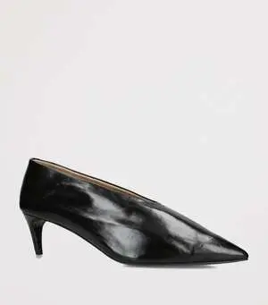 Khaite Leather Miriam Pumps 50