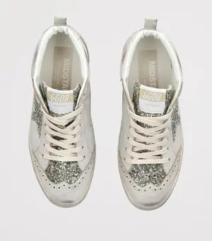 GOLDEN GOOSE Leather Mid Star Sneakers