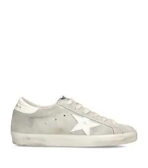 GOLDEN GOOSE Suede Super Star Sneakers - Grey