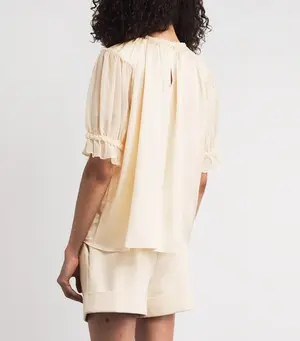 Ulla Johnson Silk Alina Blouse - Ivory