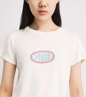 MOTHER The Lil Sinful Cotton-linen T-shirt - White