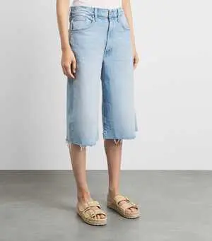 MOTHER The Whole Lot Zip Fray Shorts