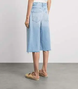MOTHER The Whole Lot Zip Fray Shorts