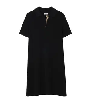 Burberry Cotton Check-taping Polo Shirt Mini Dress