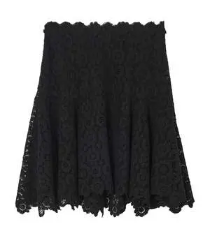 Burberry Floral Lace Mini Skirt