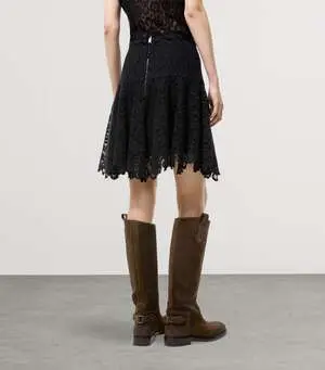 Burberry Floral Lace Mini Skirt