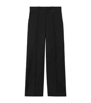 Burberry Wool Tailored Trousers - Black