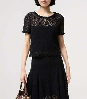 Burberry Lace Floral Blouse