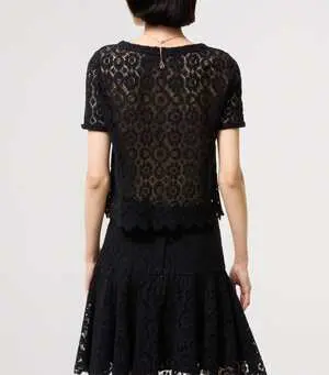 Burberry Lace Floral Blouse