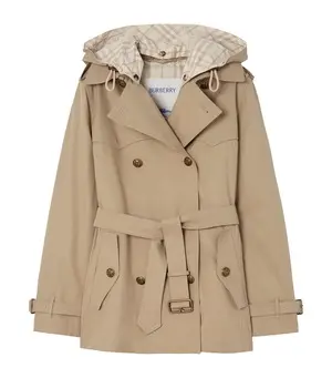 Burberry Tropical Gabardine Foxfield Trench Coat - Beige