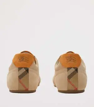 Burberry Suede Knight Runner Sneakers