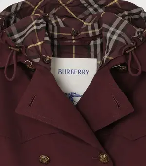 Burberry Cotton Tropical Gabardine Foxfield Trench Coat