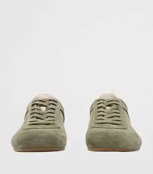 Burberry Suede Knight Runner Sneakers - Green