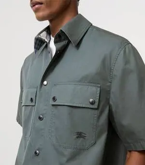 Burberry Tropical Gabardine Short-sleeve Shirt