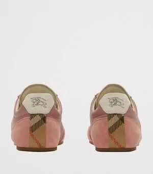Burberry Leather Knight Runner Sneakers - Beige