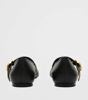 Burberry Leather Robin Ballet Flats