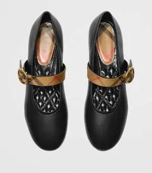 Burberry Leather Robin Ballet Flats