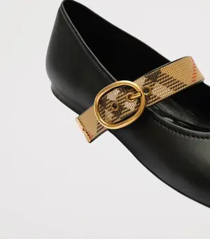 Burberry Leather Robin Ballet Flats