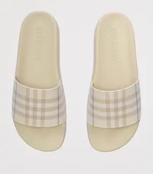 Burberry Check Slides