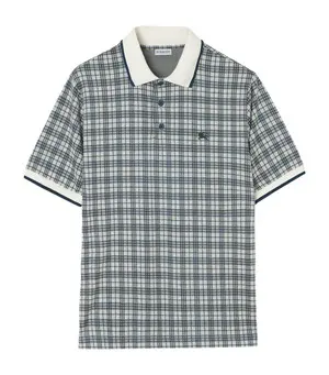 Burberry Check Jacquard Ekd Polo Shirt