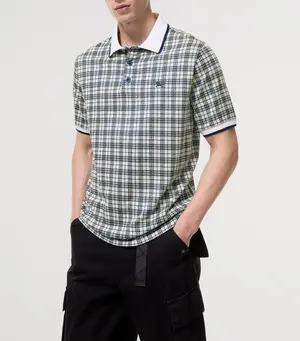 Burberry Check Jacquard Ekd Polo Shirt