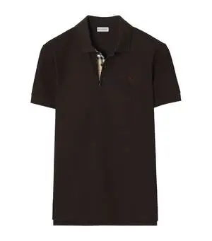 Burberry Cotton Piqué Slim Polo Shirt - Brown