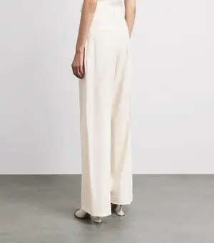 Paige Westin Pleated Wide-leg Trousers