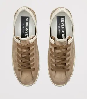 GOLDEN GOOSE Suede Super Star Sneakers - Beige