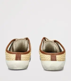 GOLDEN GOOSE Raffia Super Star Sabot Sneakers