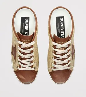 GOLDEN GOOSE Raffia Super Star Sabot Sneakers