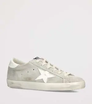 GOLDEN GOOSE Suede Super Star Sneakers - Grey