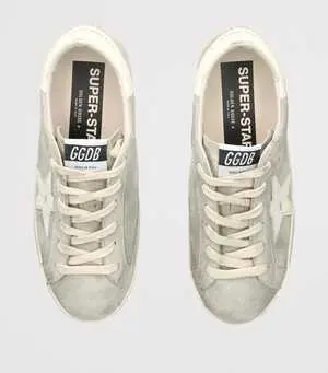 GOLDEN GOOSE Suede Super Star Sneakers - Grey