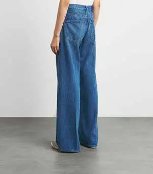 MOTHER The Lasso Sneak Jeans - Blue