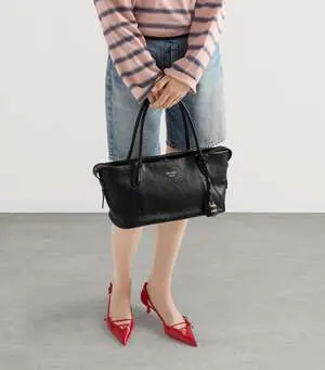 Prada Large Leather Tote Bag