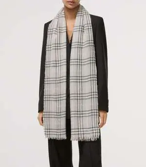Burberry Wool-silk Sequin Check Scarf