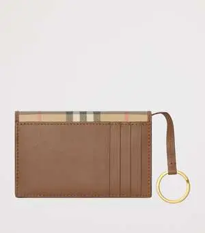 Burberry Check Card Holder Keyring