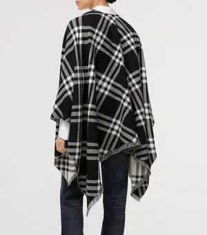 Burberry Check Wool-silk-cashmere Cape