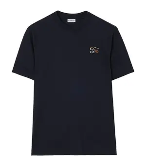 Burberry Tufted Ekd T-shirt - Navy