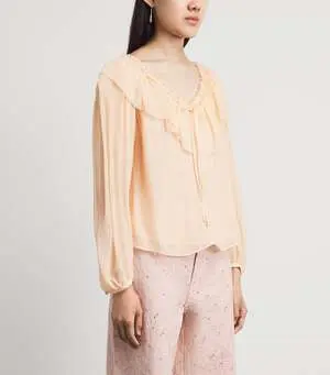 Paige Plissé Michelina Blouse
