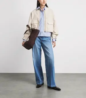 Paige Stretch-cotton Kiran Bomber Jacket