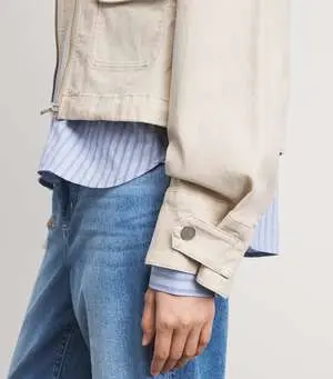 Paige Stretch-cotton Kiran Bomber Jacket