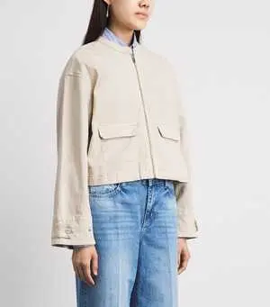 Paige Stretch-cotton Kiran Bomber Jacket
