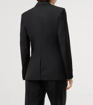 Burberry Wool Double-breasted Peak Lapel Blazer